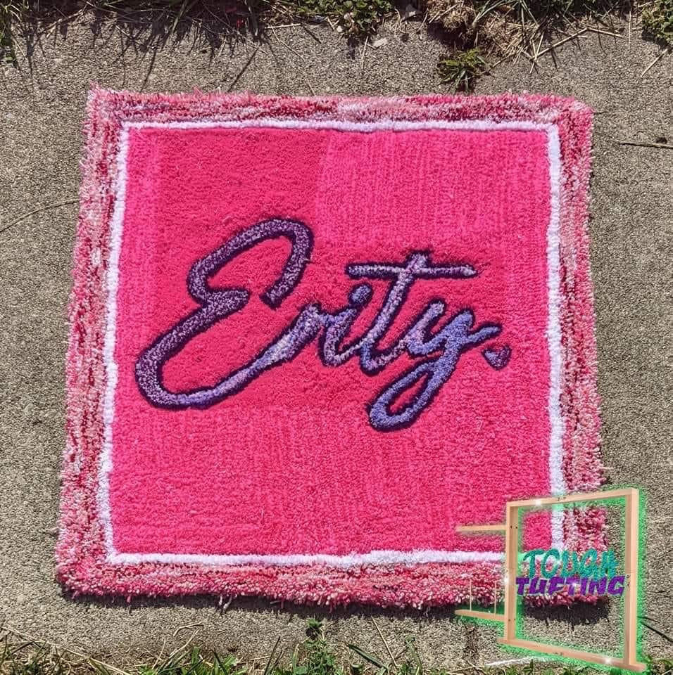 Square NAME Rug – Tough Tufting